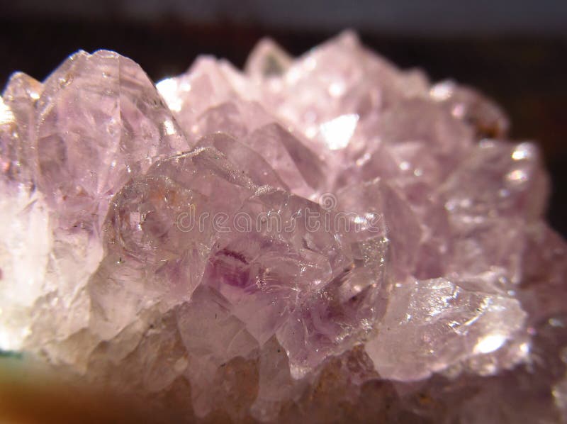 Pink/purple Crystals stock image. Image of geology, dense - 29968899