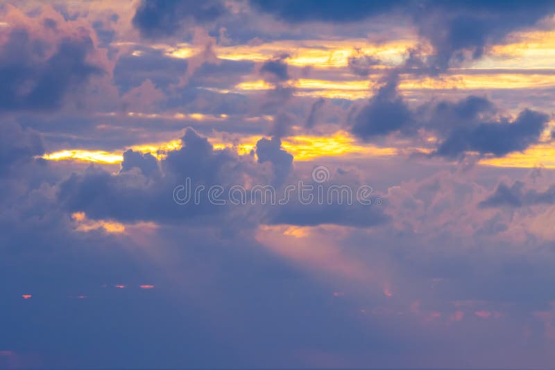 Dense Cumulus Clouds on a Sky Stock Photo - Image of landscape, scene ...