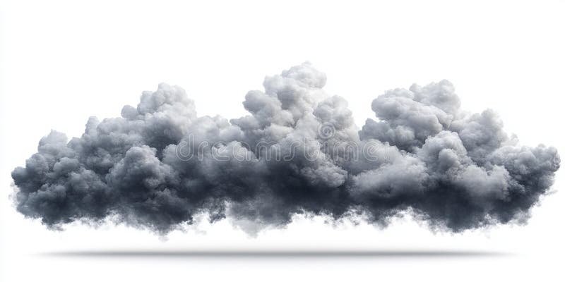 A Dense, Dark Cloud Creates a Dramatic Sky Atmosphere Stock ...