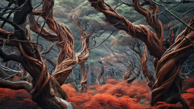 Dense Eastern Red Cedar Tree Stock Image - Image of twisted, conifer ...