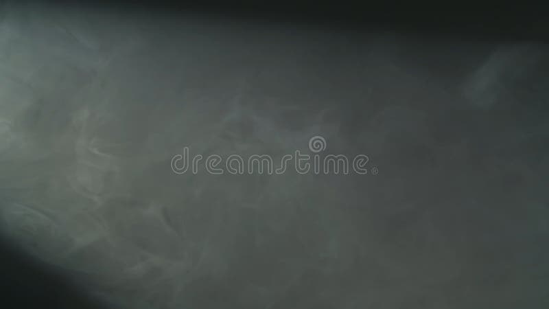 Dense Fluffy Smoke, Fog in Spotlight in Studio on Black Background ...