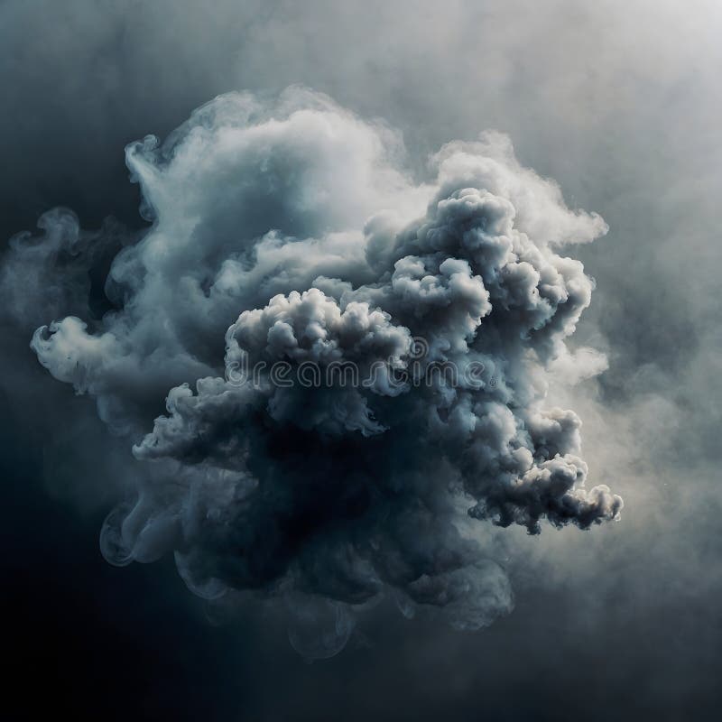 Dense Foggy Smoke with Soft, Diffused Shadows Stock Photo - Image of ...