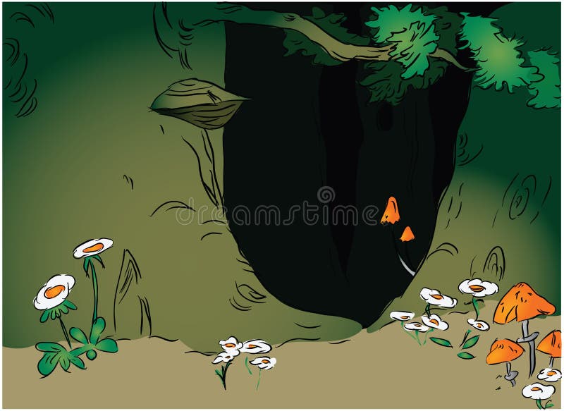 Dense Forest stock vector. Illustration of outdoor, natural - 31745106