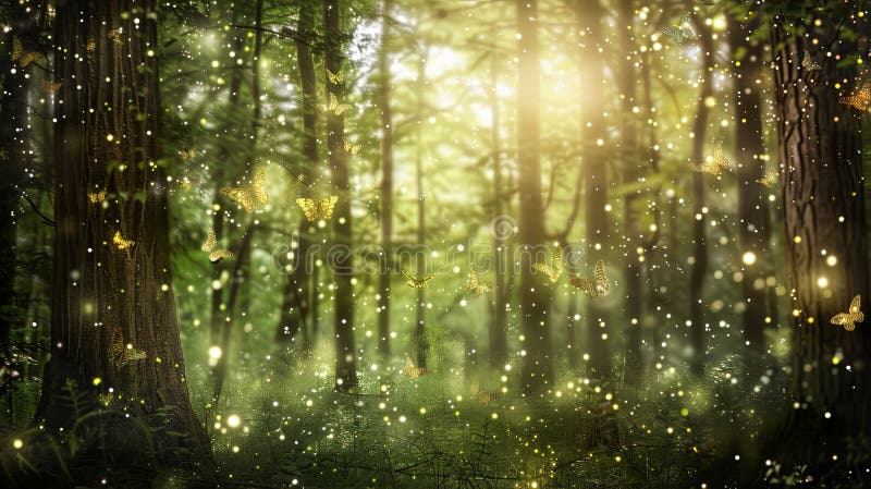 Lush Green Trees Blanketing Forest Canopy Stock Image - Image of dense ...