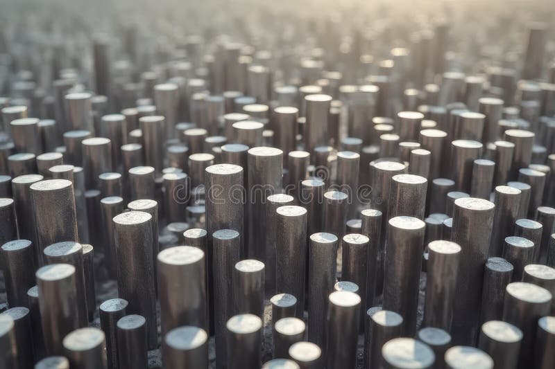 Cylindrical Arrangement in Altered Form Stock Illustration ...