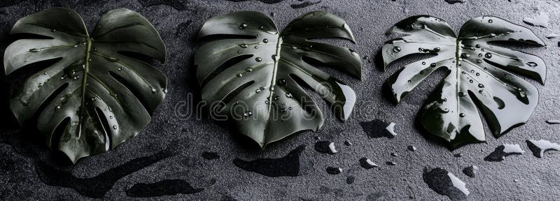 Dense Green Foliage Tropical Rainforest Setting Arrangement Stock ...