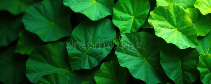 Dense Green Leaves, Overlapping Layers, Deep Shadows , Pattern, Green ...