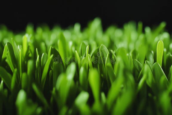 Dense Green Turf Texture with Smooth Surface and Uniform Height Against ...