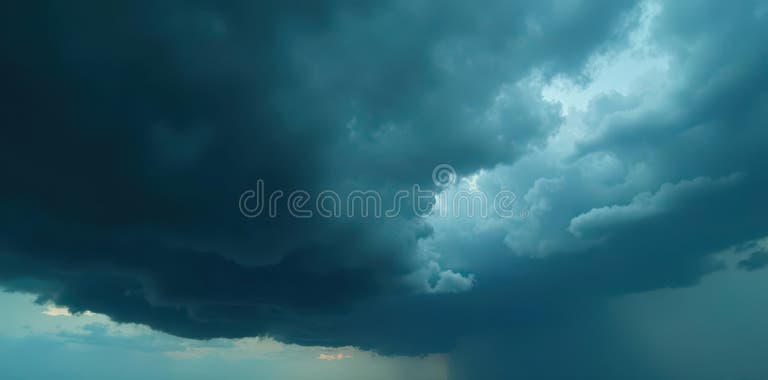 Dense, Grey Storm Clouds Loom Overhead, a Dramatic Low Angle , Tempest ...