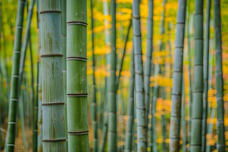 Dense Group of Tall Bamboo Trees, Trunks Stand in the Middle of a ...