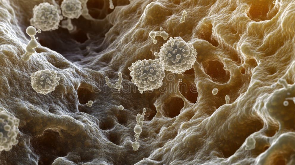 Dense Layer of Microbes Observed Under Microscopic Conditions in a ...