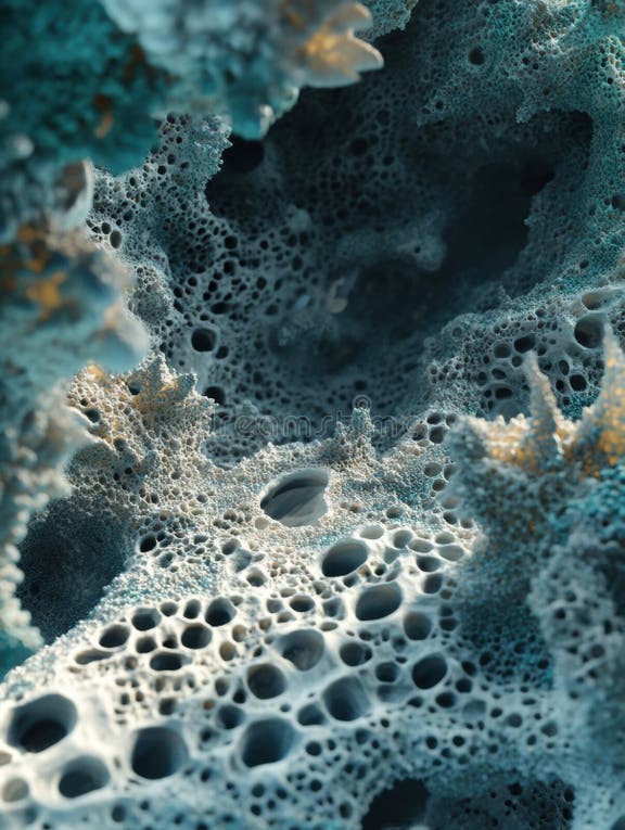 Dense Layer of Microbes Thriving in Aquatic Environment Showcasing ...