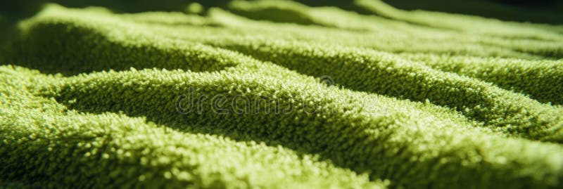 Dense Lime Green Frieze Carpet with Curled Pile and Deep Shadows ...