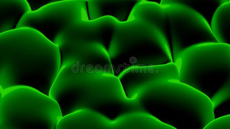 Dense Moving Liquid on Surface. Design. Bubbling Liquid Substance with ...