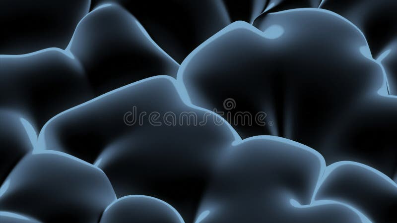 Dense Moving Liquid on Surface. Design. Bubbling Liquid Substance with ...