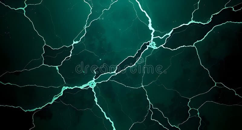A Dense Network of Light Blue, Lightning-like Veins Stretches Across a ...