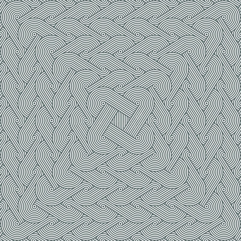 Dense Seamless Pattern with Repeating Co-directional Rows of Concentric ...