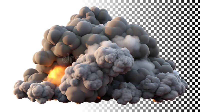 Smoke Cloud, Explosion Effect for Danger and Dramatic Scenes Png ...