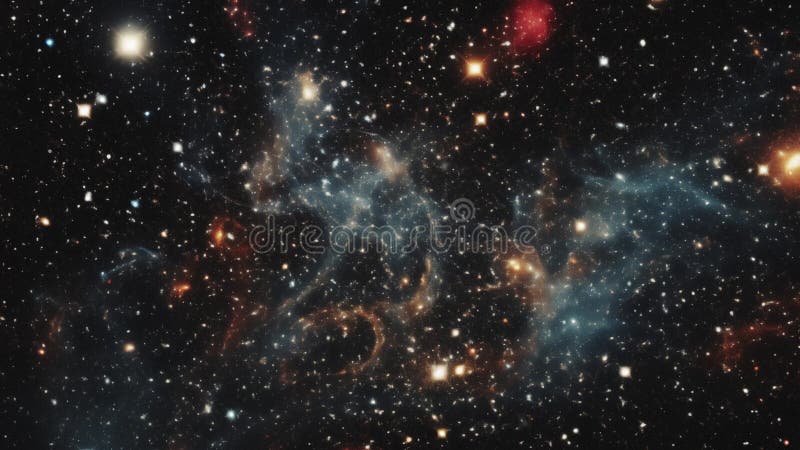 Dense Space with Stars and Space Dust. Stock Video - Video of fantasy ...