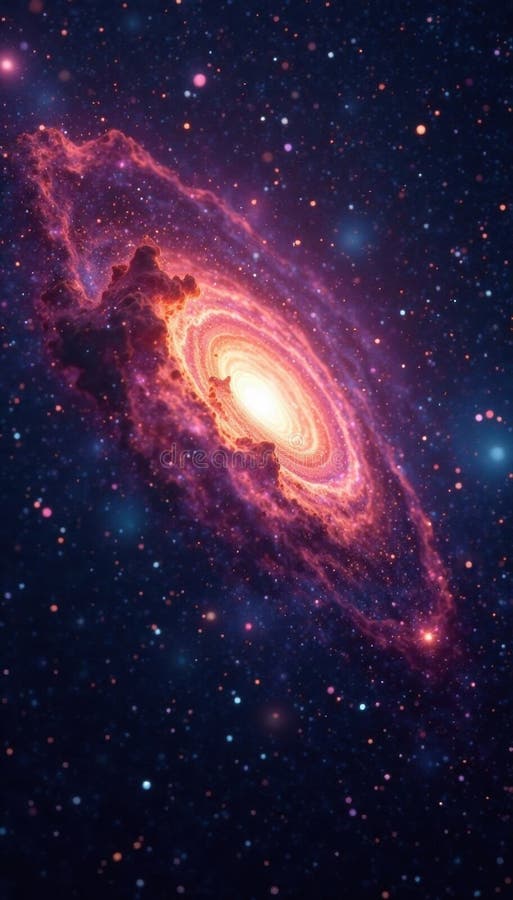 Dense Star Cluster Core, Galactic Center, Vibrant Stellar Birth ...