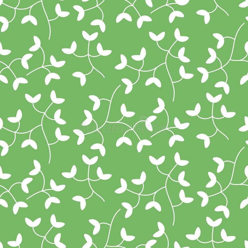 Dense Tiny Leaves Seamless Vector Pattern. Stock Vector - Illustration ...