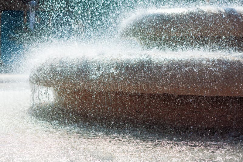 Dense fountain splashing stock photo. Image of splurge - 213688736
