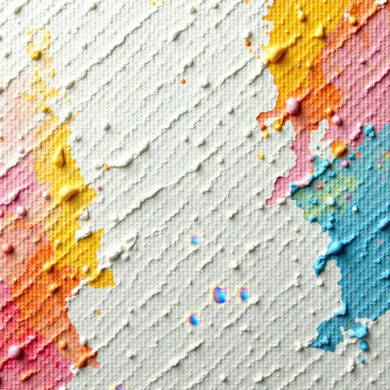 Dense White Oil Paint, Textured Strokes, Abstract Pattern , White ...