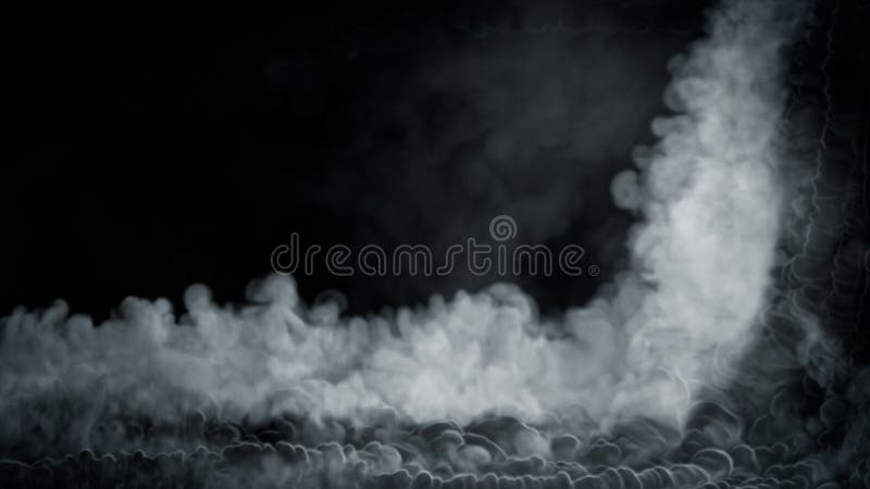 Rich White Smoke or Clouds Corner Screen Frame, Isolated - Abstract 3D ...