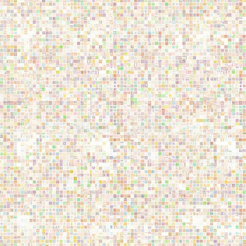 A Densely Packed Mosaic with Thousands of Tiny, Multicolored Squares, Creating a Stock ...