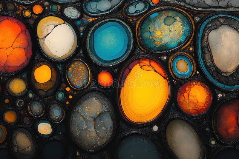 Densely Packed Patterns of Colorful Clustered Dots Represent Bacterial ...