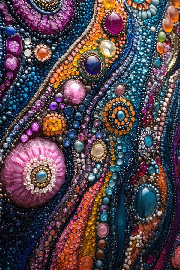 Densely Packed Patterns Colorful Clustered Dots Represent Bacterial ...