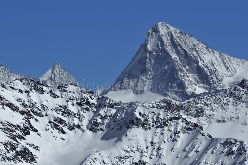 The Dent Blanche stock image. Image of lion, winter, looming - 13339719