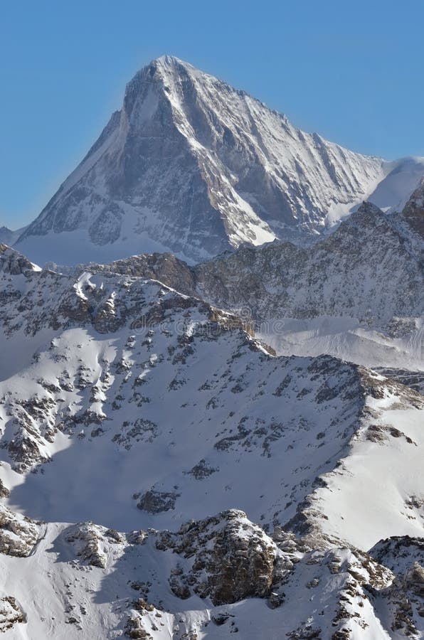 Dent Blanche stock image. Image of alps, landscape, white - 22780599