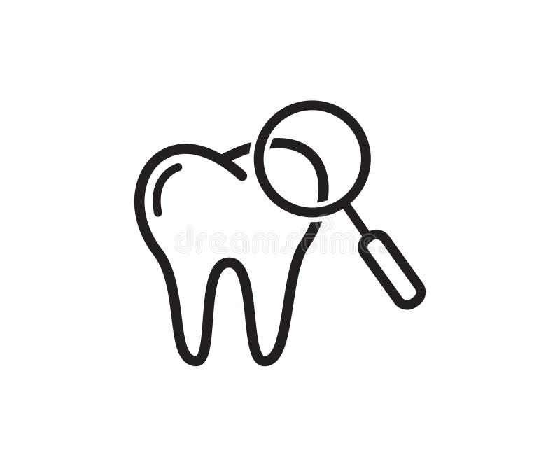 Dent Icon Vector Logo Template Stock Vector - Illustration of dent ...