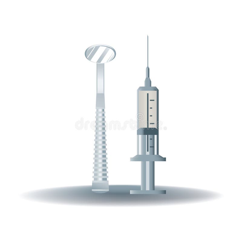 Dental Aspirating Syringe. Vector Illustration Decorative Design Stock ...
