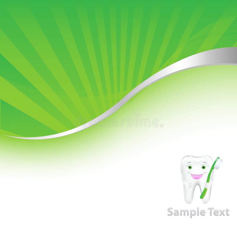 Dental Green Background. Vector Stock Vector - Illustration of molar ...
