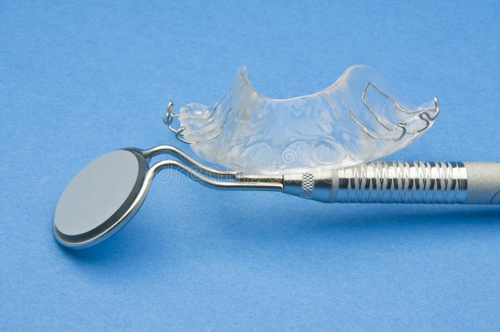 Dental bite blue stock image. Image of medical, transparent - 13710831