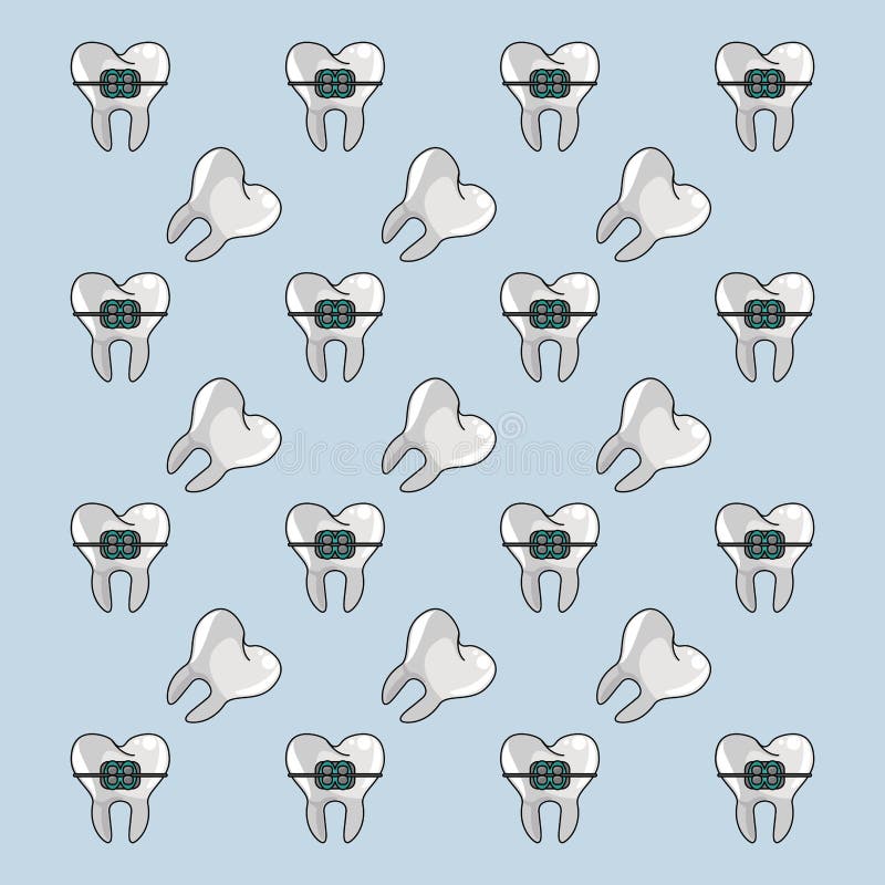 Dental braces background stock vector. Illustration of mouth - 127844591