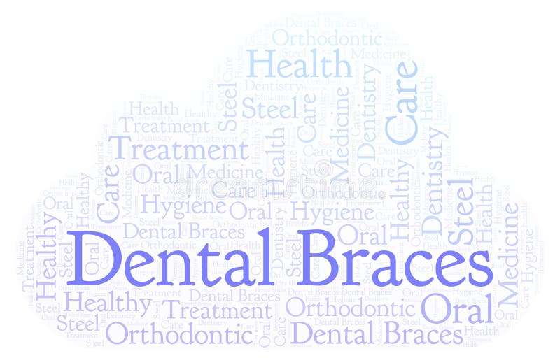 Dental Braces word cloud. stock illustration. Illustration of health ...