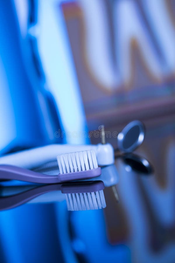 Dental Care Symbols Tooth Brush,paste Stock Image - Image of healthcare ...