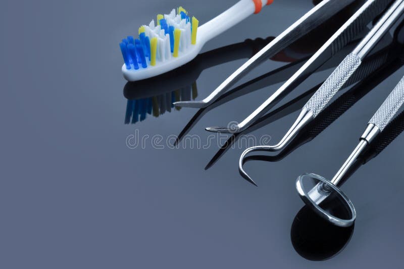 Dental care and tools stock image. Image of cleaning - 91999733