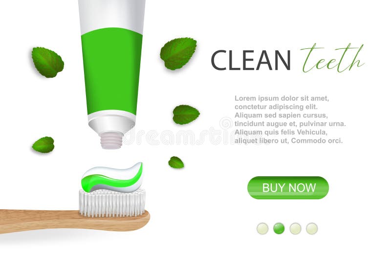 Dental Care Tooth and Mint Leaf Icon Vector Concept. Stock Vector ...