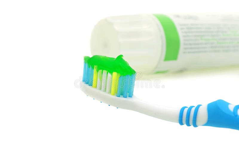 Dental Care Toothbrush and Toothpaste Stock Image - Image of protection ...