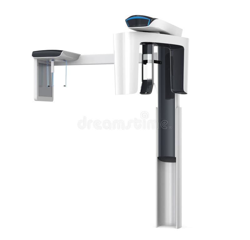 Dental CBCT White Background With Clipping Path Stock Illustration ...