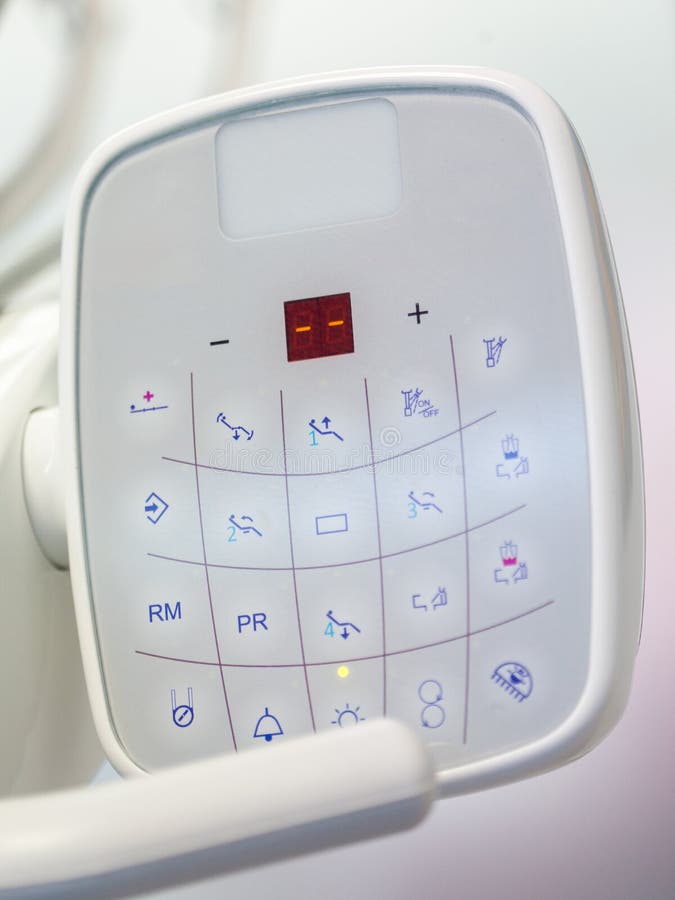 Dentist seat control panel stock image. Image of mirror - 36695663