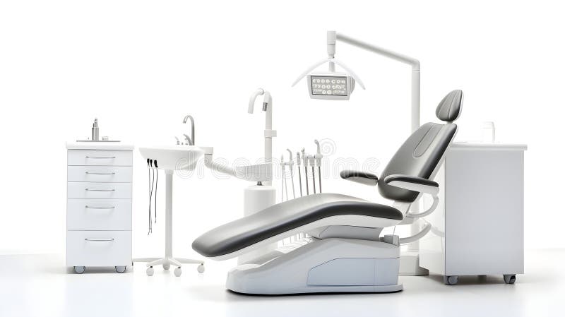 Dental Chair and Tools a Dentistry-themed Display Stock Illustration ...