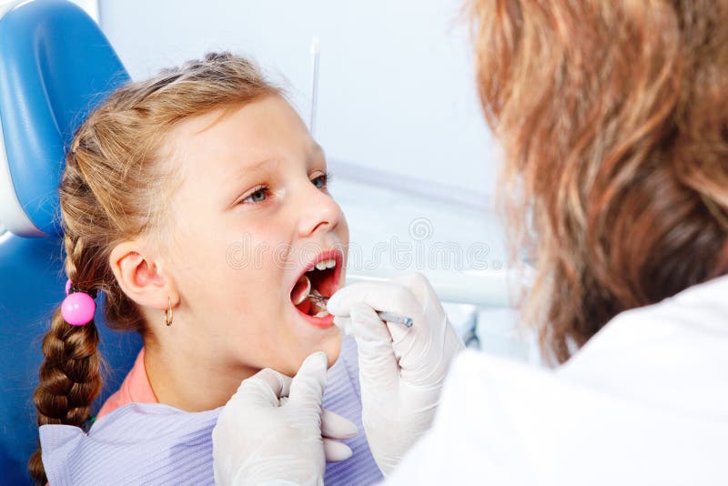 Dental check up stock photo. Image of little, girl, cure - 27914932