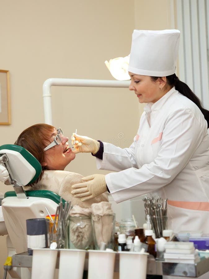 Dental checkup stock image. Image of cheerful, face, occupation - 24365735