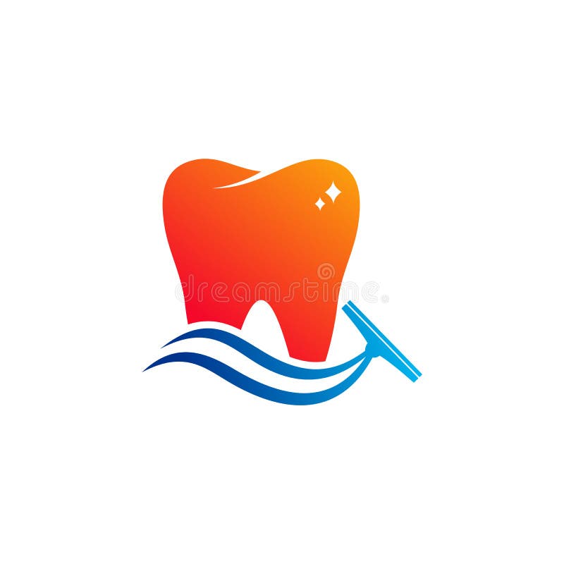 Dental Clean Logo Vector Template, Creative Clean Logo Design Concepts ...