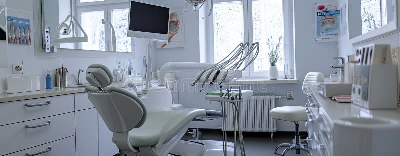 Dental Clinic Background, Web Banner Format Stock Image - Image of care ...